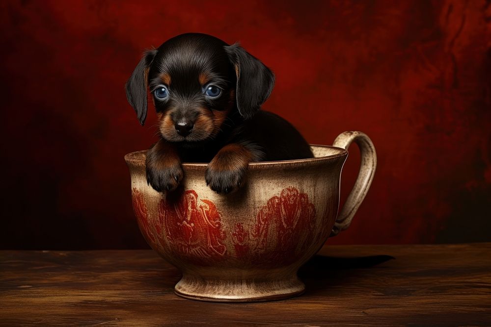 Miniature pitcher puppy background mammal | Premium Photo - rawpixel