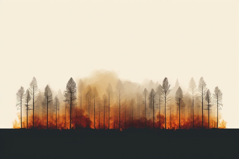 Fire landscape outdoors nature. | Free Photo Illustration - rawpixel