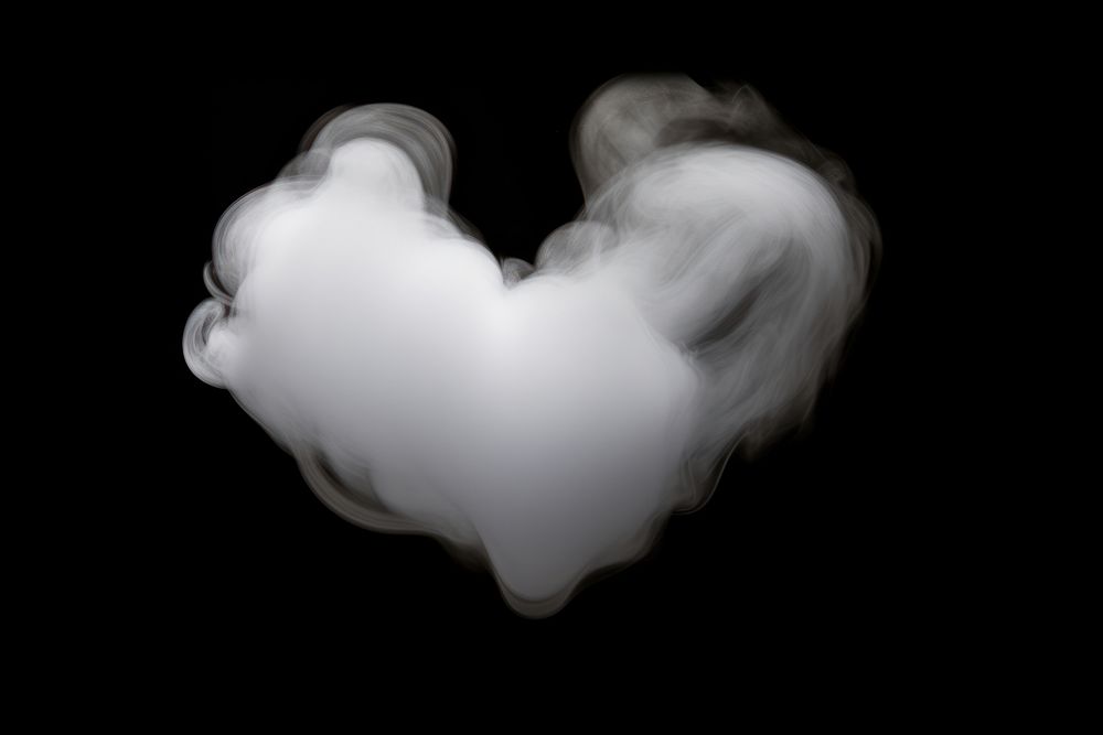 Heart fog effect black background | Premium Photo - rawpixel