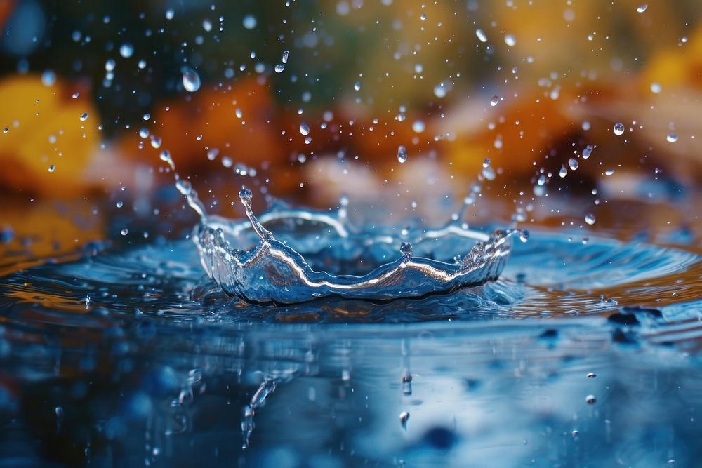 Raindrop splash background backgrounds outdoors | Free Photo - rawpixel