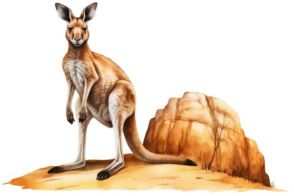Kangaroo wallaby animal mammal. | Free Photo Illustration - rawpixel
