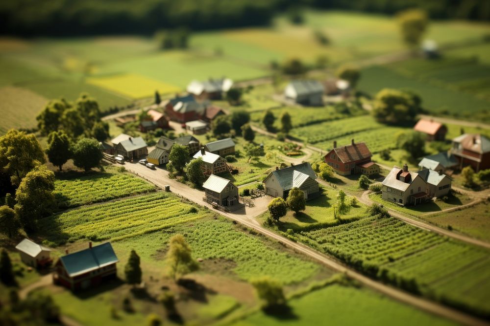 Agriculture farm architecture tilt-shift outdoors. | Free Photo - rawpixel