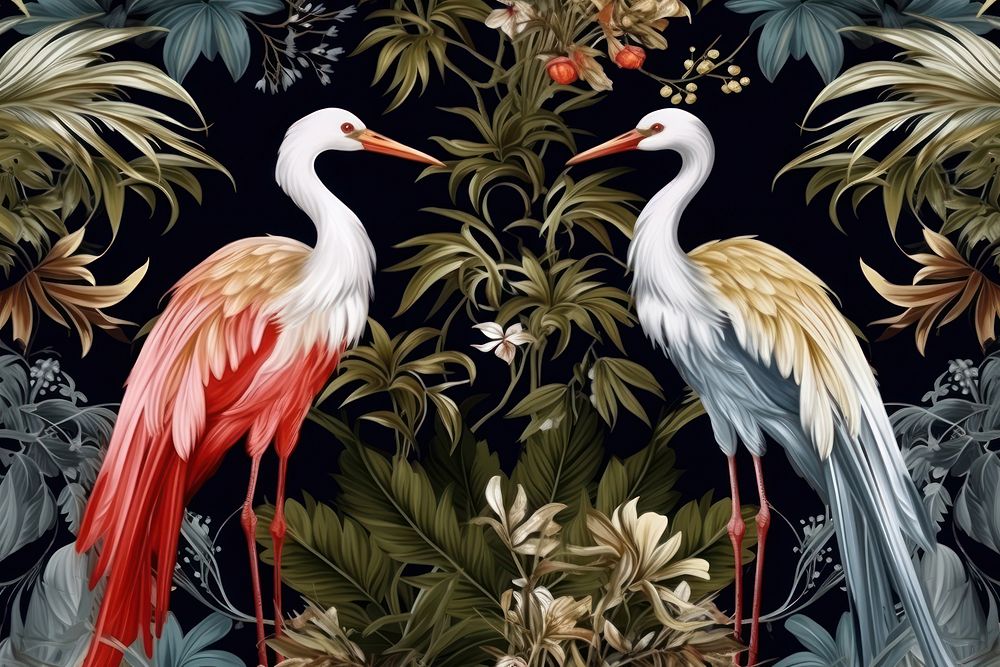 Tropical bird art pattern. | Premium Photo Illustration - rawpixel