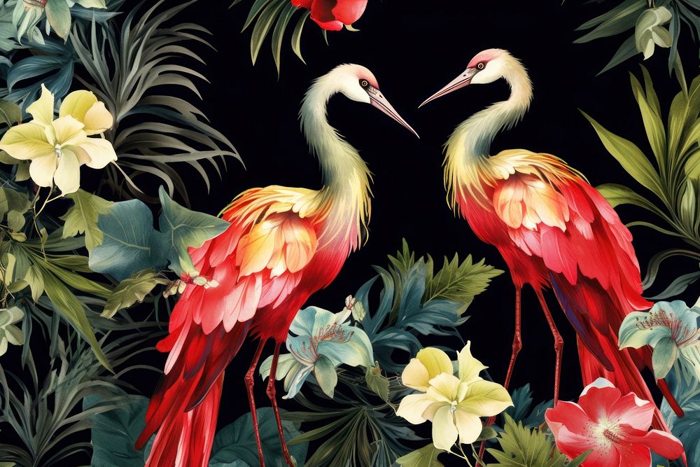 Tropical bird pattern animal. | Premium Photo Illustration - rawpixel