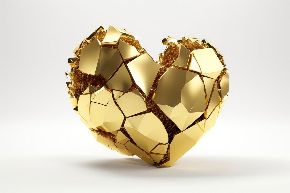 Broken heart gold jewelry broken. | Premium Photo Illustration - rawpixel