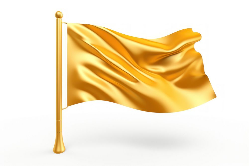 Flag flag gold white background. | Premium Photo Illustration - rawpixel