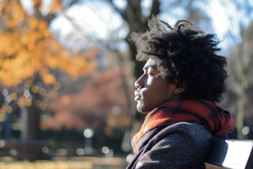 Contemplating black person thoughtful portrait. | Free Photo - rawpixel