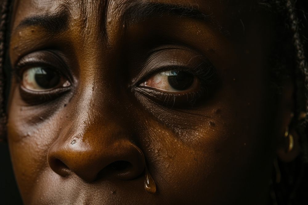 Black woman black skin face. | Premium Photo - rawpixel