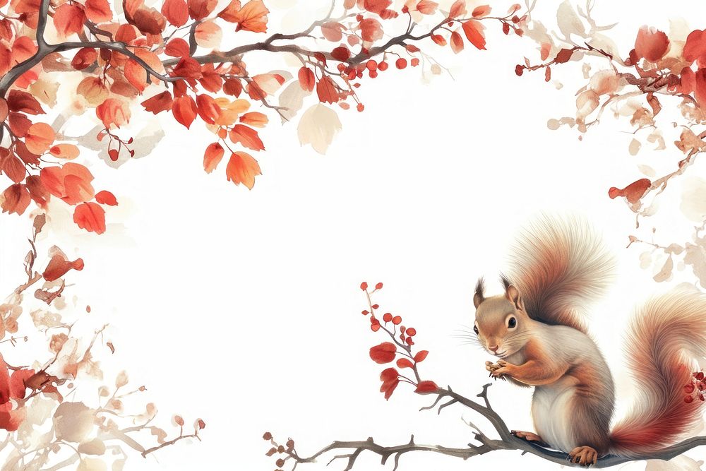 Squirrel border rodent animal mammal. | Free Photo Illustration - rawpixel