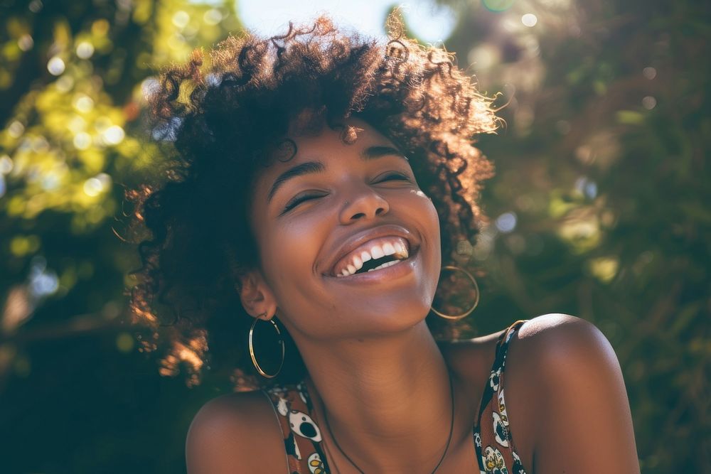 Black woman laughing portrait smile. | Free Photo - rawpixel