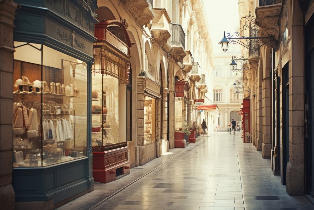 Shopping alley street city town | Free Photo - rawpixel