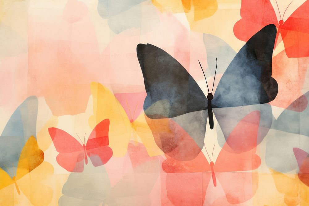 Butterfly backgrounds abstract painting. | Premium Photo Illustration ...