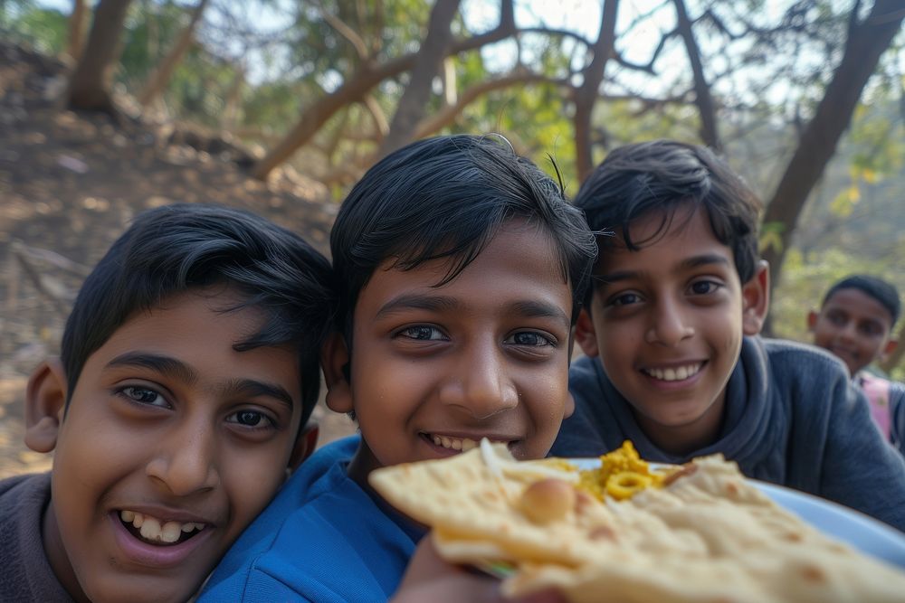 Indian boys eating food portrait | Premium Photo - rawpixel