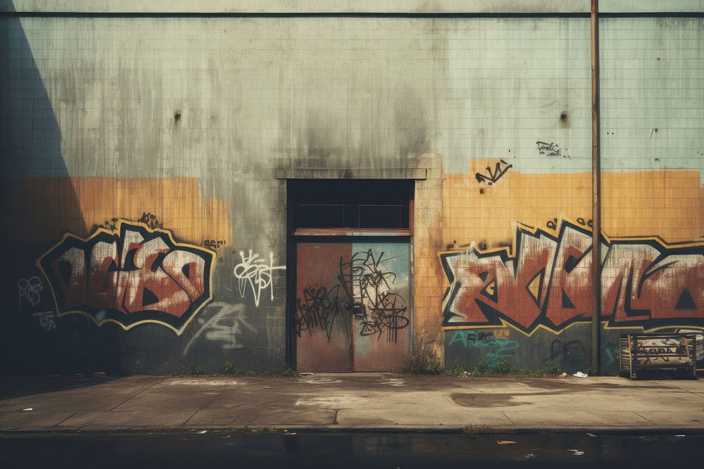 Abandoned building graffiti painting art. | Premium Photo - rawpixel