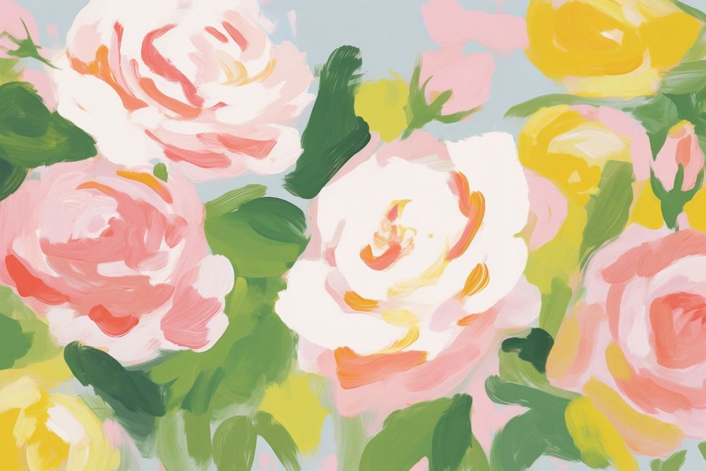 Roses painting art backgrounds. | Premium Photo Illustration - rawpixel