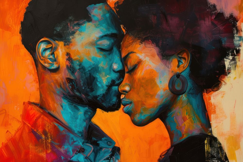 Love and affection black people | Free Photo Illustration - rawpixel