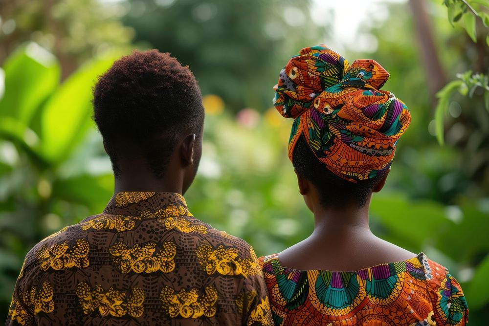 African married couple adult back | Free Photo - rawpixel