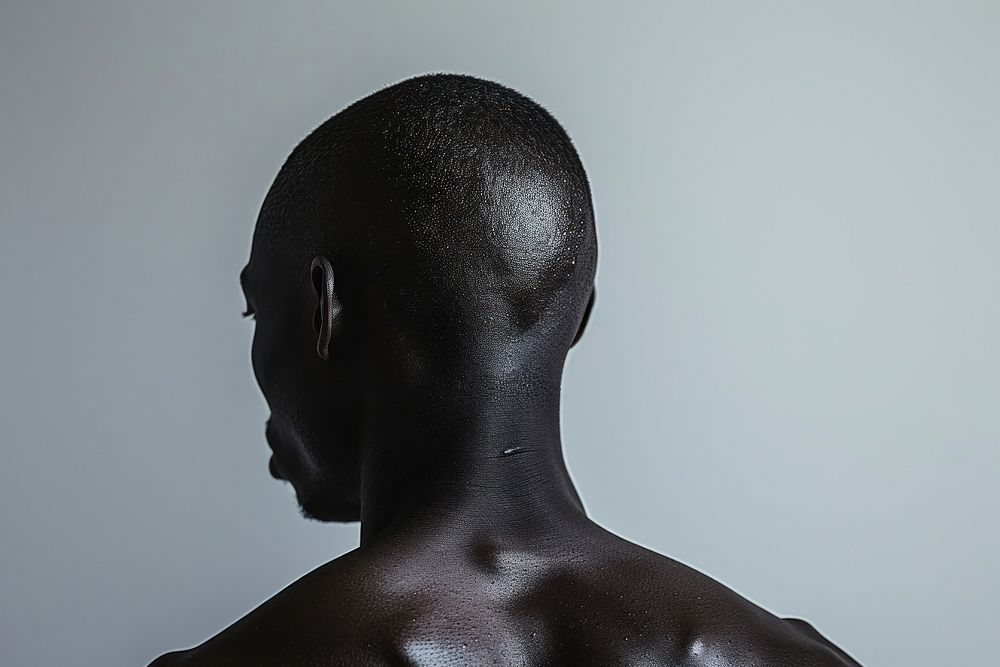 Black man headshot portrait shoulder. | Premium Photo - rawpixel