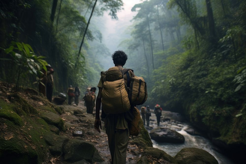 South Asian people backpacking outdoors | Premium Photo - rawpixel