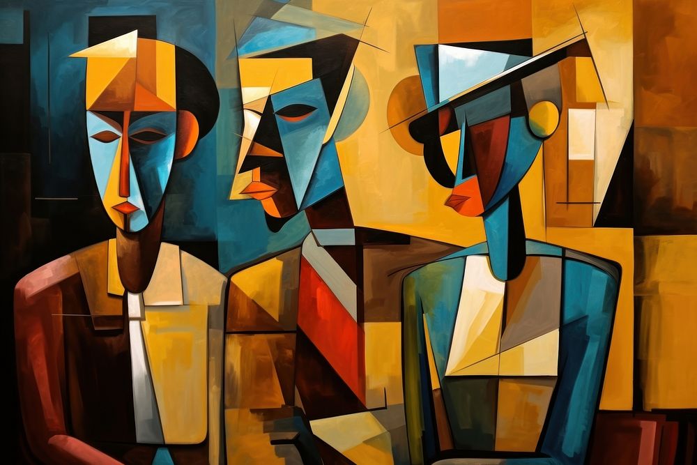 People painting art representation. | Premium Photo Illustration - rawpixel