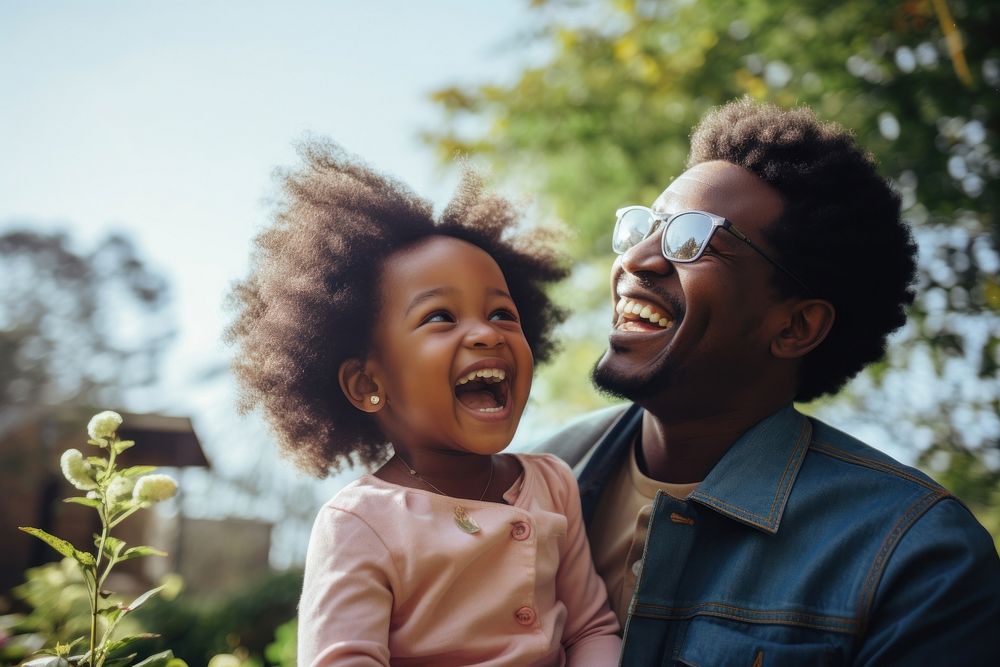 African family laughing father child. | Premium Photo - rawpixel