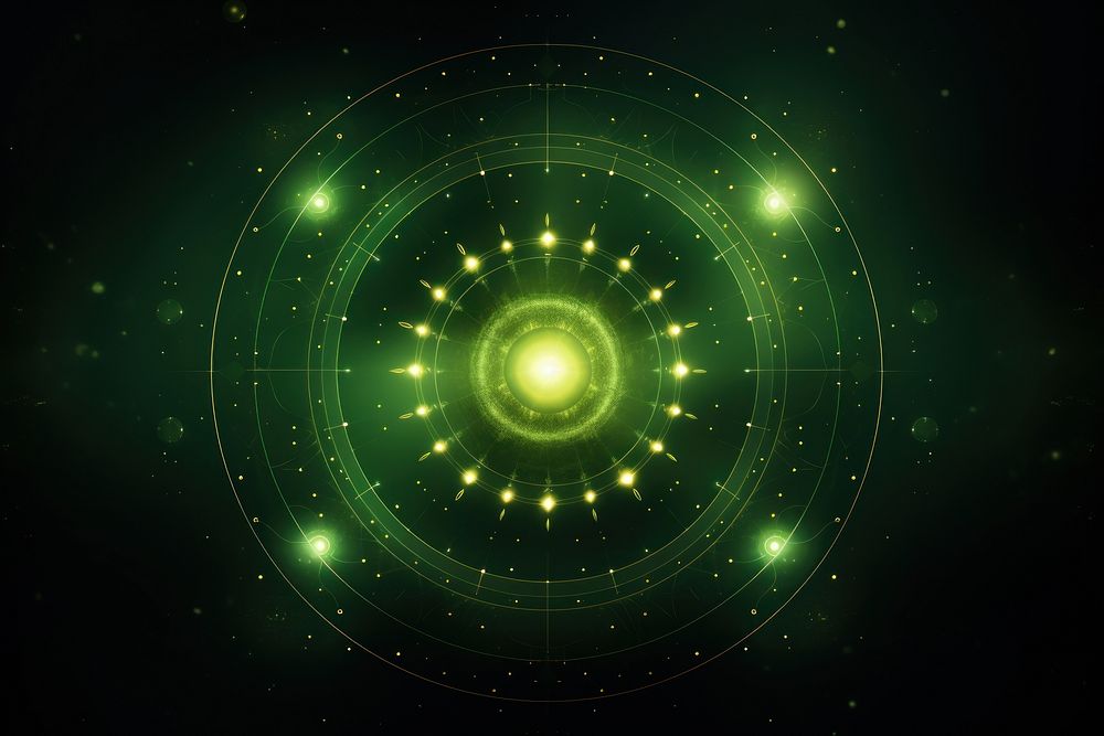 Green and yellow astrology neon | Premium Photo Illustration - rawpixel
