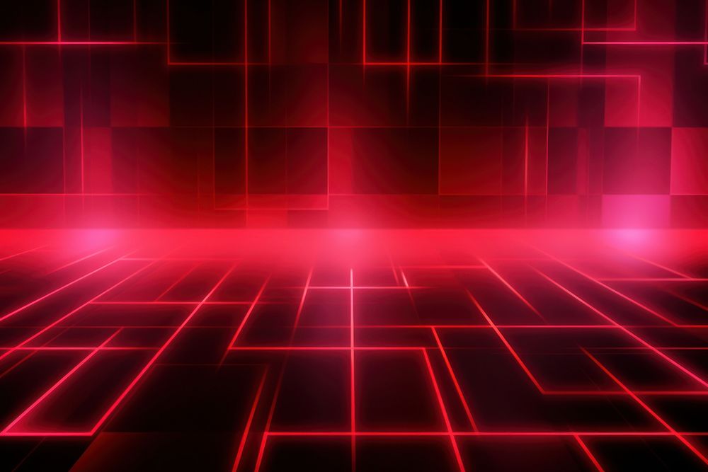 Red grid pattern neon light | Free Photo Illustration - rawpixel