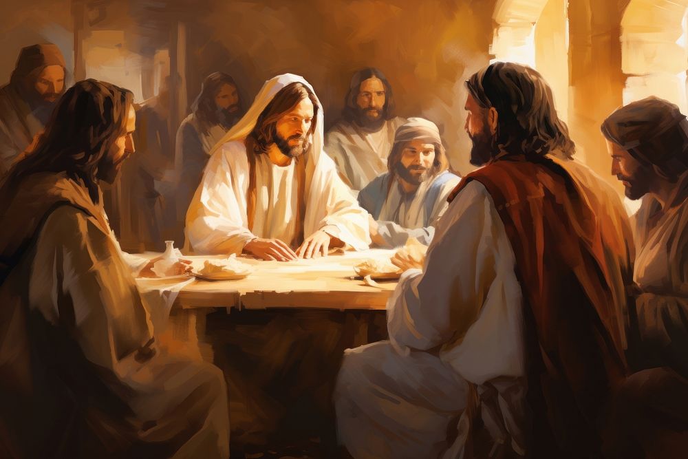 Jesus shared his Apostles long | Free Photo Illustration - rawpixel