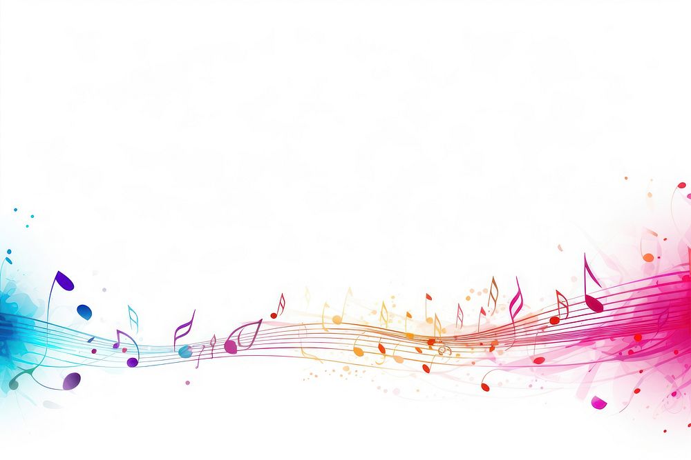 Music line horizontal border backgrounds | Free Photo Illustration ...