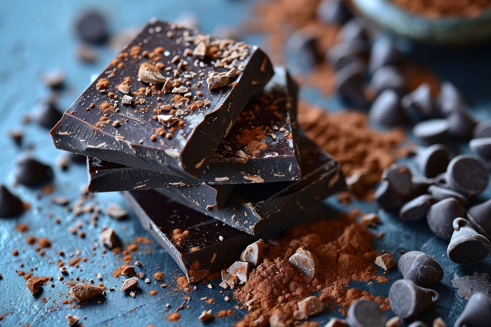 Dark chocolate stack dessert food | Free Photo - rawpixel