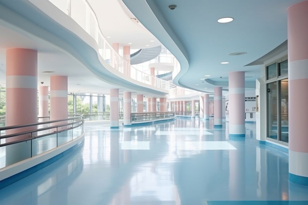 Hospital architecture building floor. AI | Free Photo - rawpixel