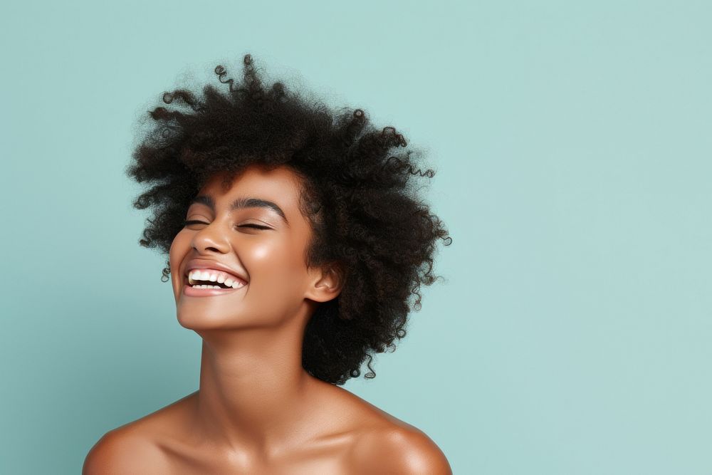 Black woman happy face laughing | Premium Photo - rawpixel