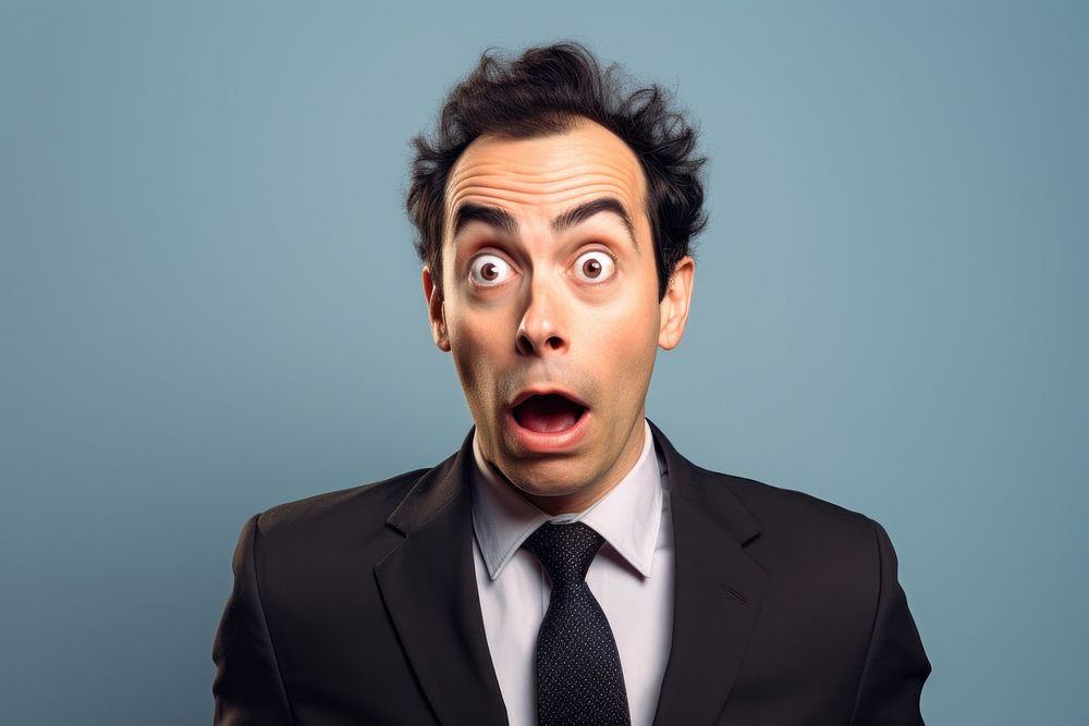 Businessman suprised face portrait photography | Premium Photo - rawpixel