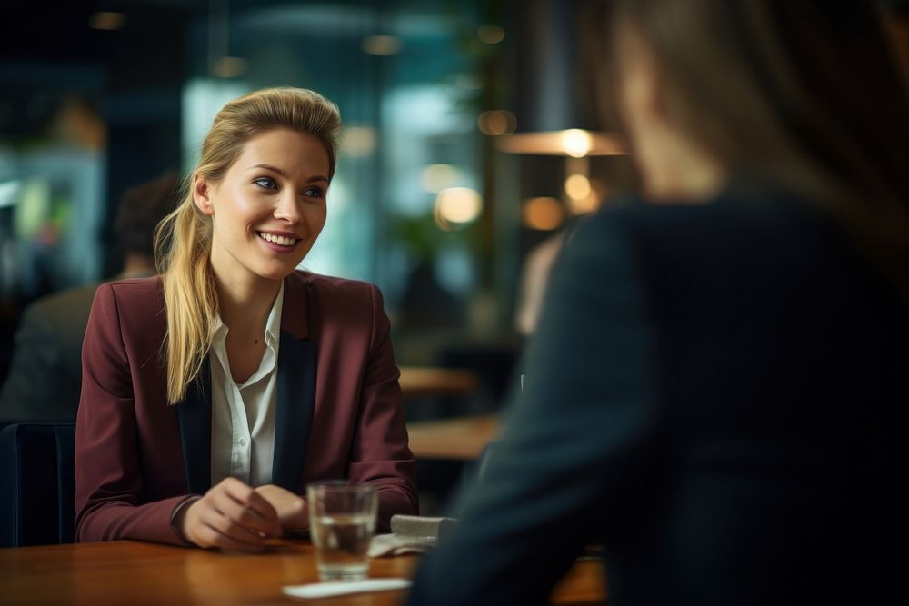 Woman talking someone conversation interview | Free Photo - rawpixel