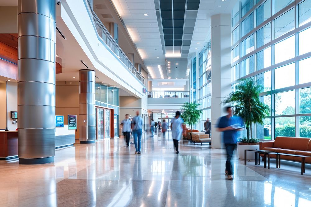 Staff Busy Lobby Area Modern | Free Photo - rawpixel