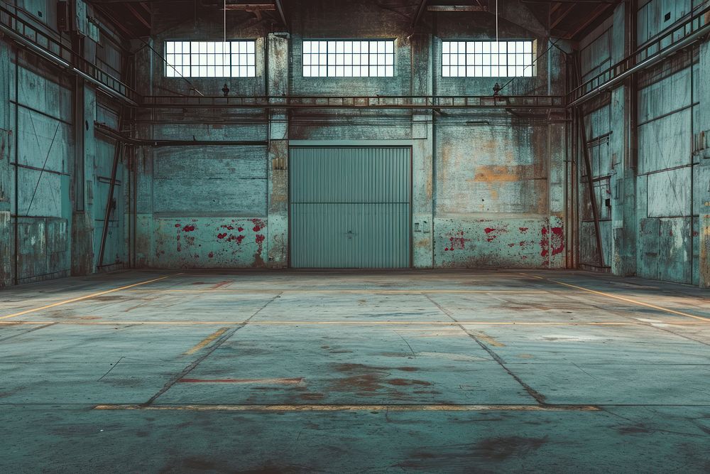 Empty scene warehouse old deterioration | Free Photo - rawpixel