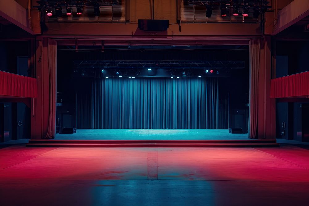 Empty scene talent show stage | Free Photo - rawpixel
