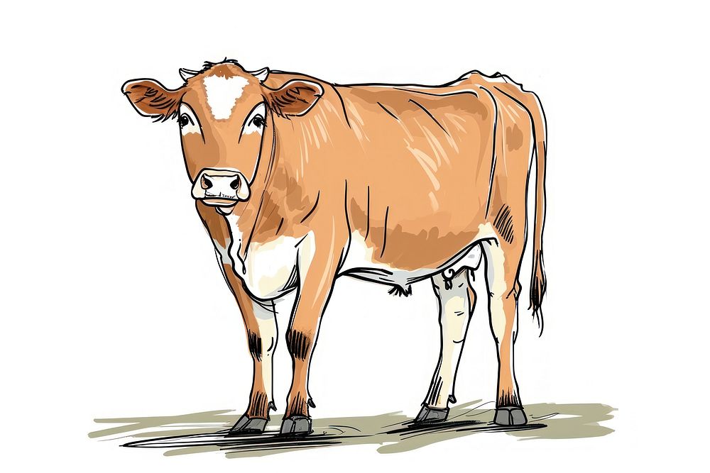 Cow livestock mammal cattle. | Premium Photo Illustration - rawpixel