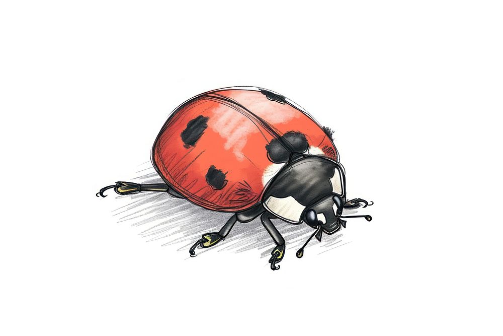 Hand-drawn sketch ladybug animal insect | Free Photo Illustration ...