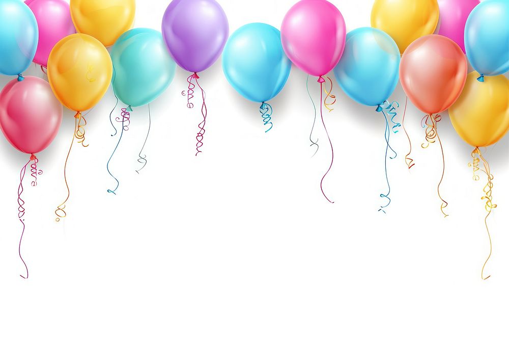 Balloons backgrounds white background celebration. | Free Photo ...