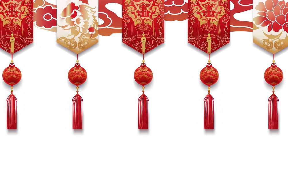 Chinese banners white background celebration | Premium Photo ...