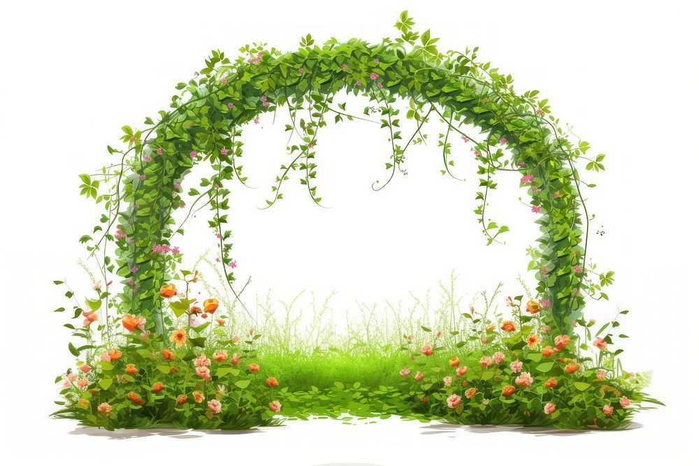 Flower garden arch outdoors. | Premium Photo Illustration - rawpixel