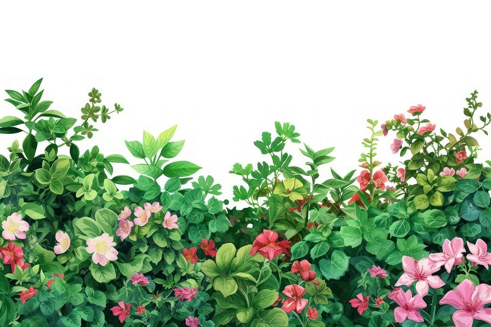 Flower bushes backgrounds outdoors nature. | Premium Photo Illustration ...