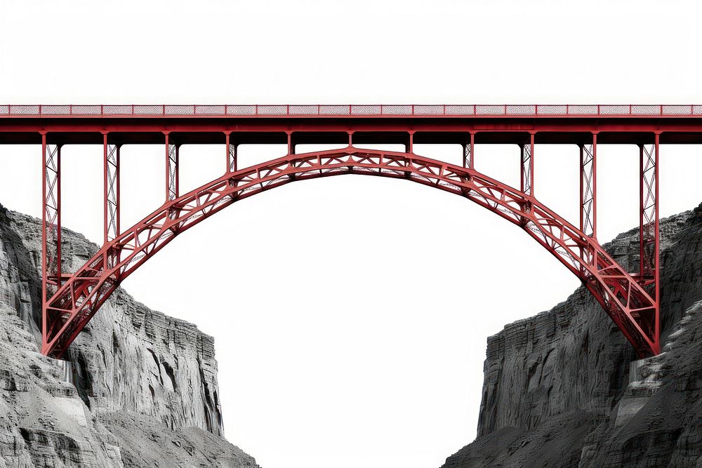 Bridge arch architecture red. | Premium Photo Illustration - rawpixel