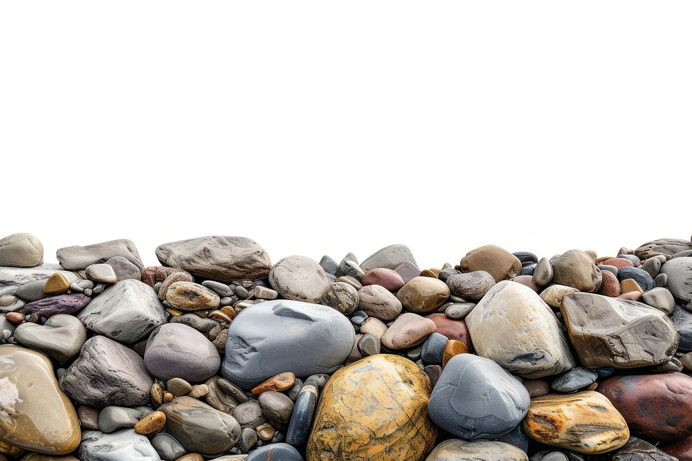 Rocky beach backgrounds pebble white | Premium Photo Illustration ...