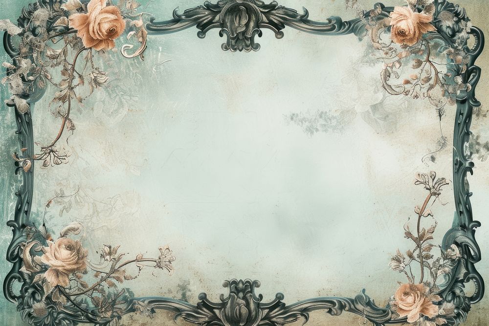 Vintage frame backgrounds painting pattern | Free Photo Illustration - rawpixel
