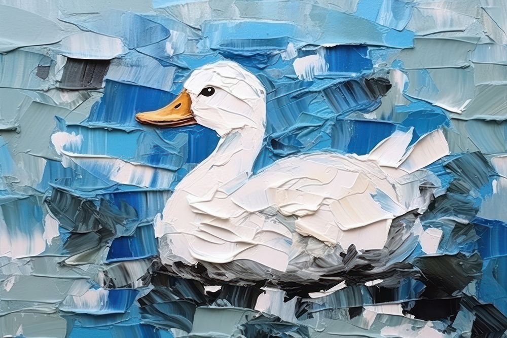 Abstract duck ripped paper animal | Free Photo - rawpixel