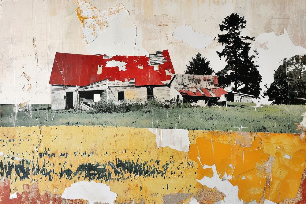 Farm art architecture building. | Free Photo Illustration - rawpixel
