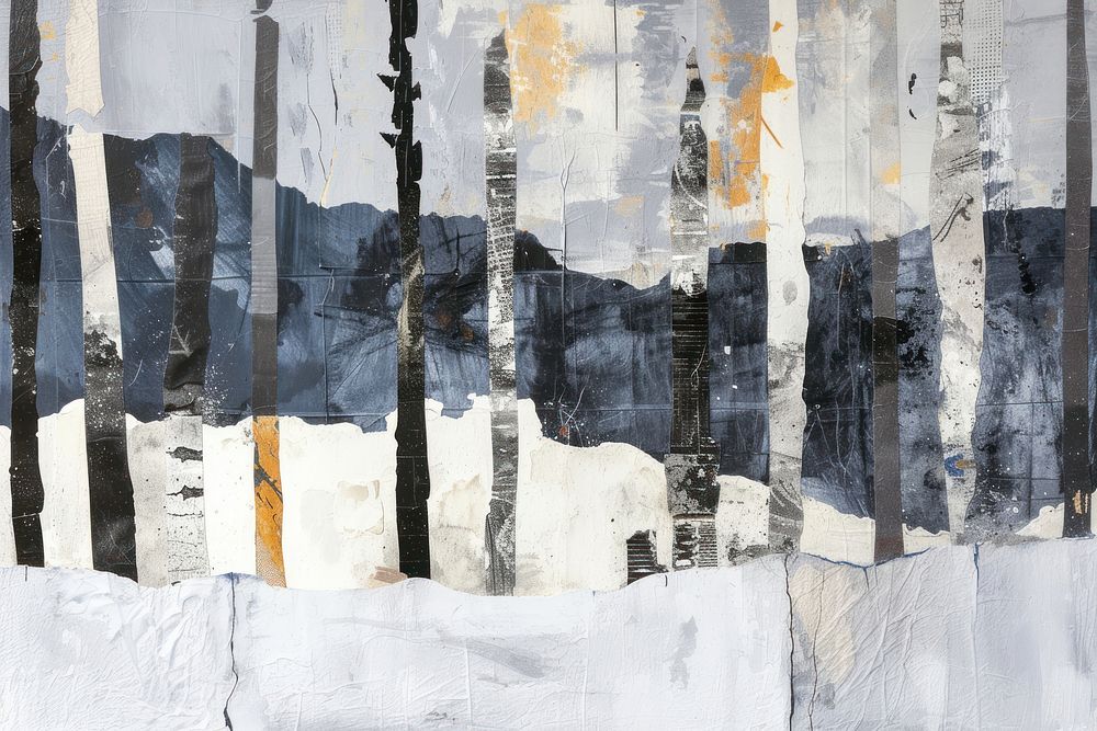 Strom Winter art painting winter. | Premium Photo Illustration - rawpixel