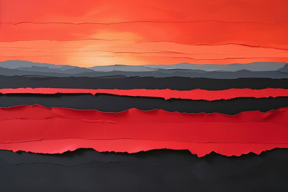 Red Sea art landscape mountain. | Free Photo Illustration - rawpixel